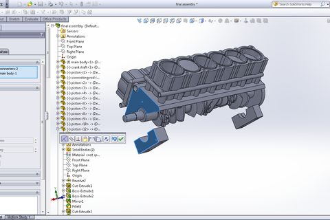 Tutorial how to make engine part 25 - GrabCAD