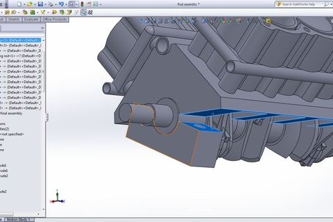 Tutorial how to make engine part 25 - GrabCAD