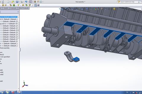 Tutorial how to make engine part 25 - GrabCAD