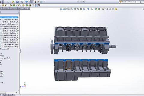 Tutorial how to make engine part 26 - GrabCAD