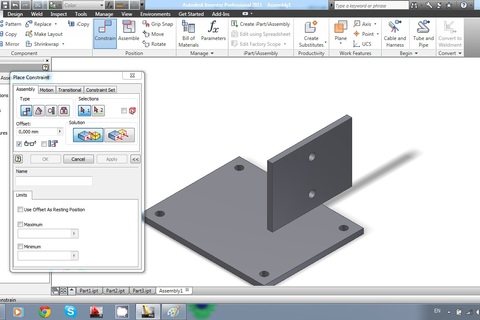 How to model Support Bracket in Inventor 2011? - GrabCAD