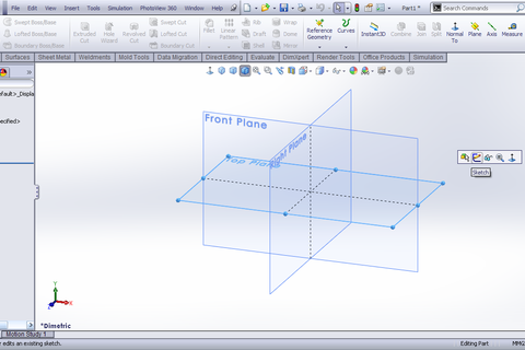 How to model Bolt with terminating thread in SolidWorks? - GrabCAD