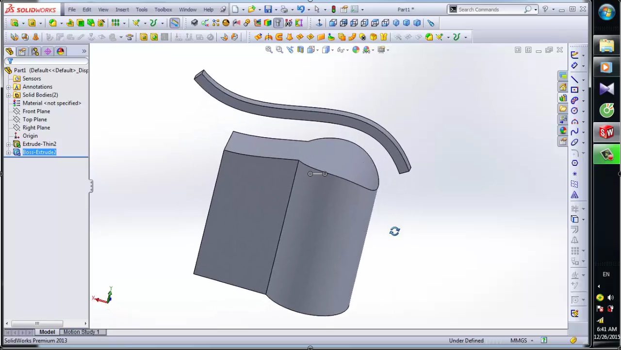 SOLIDWORKS for beginner: Extrude | GrabCAD Tutorials