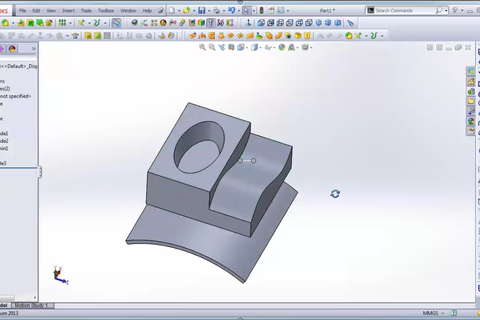 SOLIDWORKS for beginner: Extrude Surface and Extrude Cut - GrabCAD