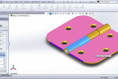 Tutorial - Mating Hinge in SolidWorks? - GrabCAD