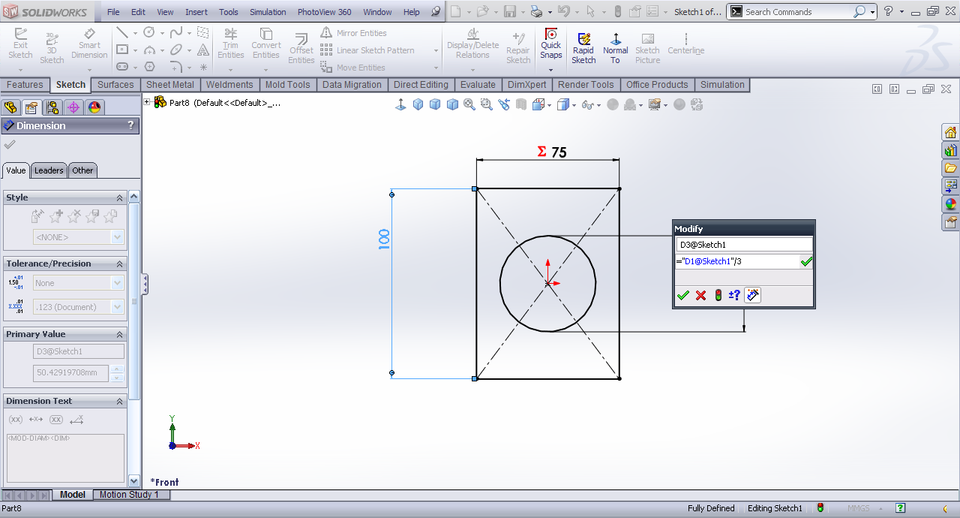 Tutorial - Equation driven part in SolidWorks? - GrabCAD