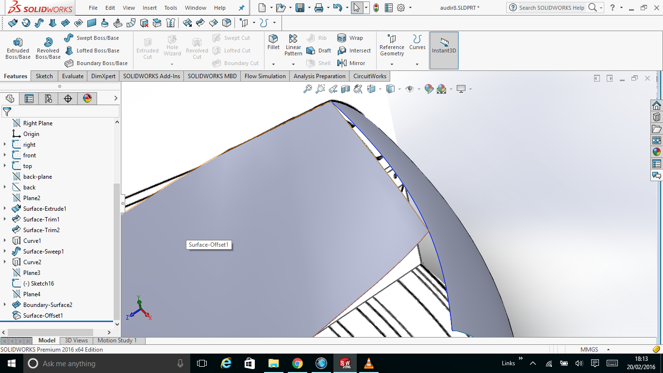 How To Create Boundary Surface In Solidworks Without Errors Grabcad Questions