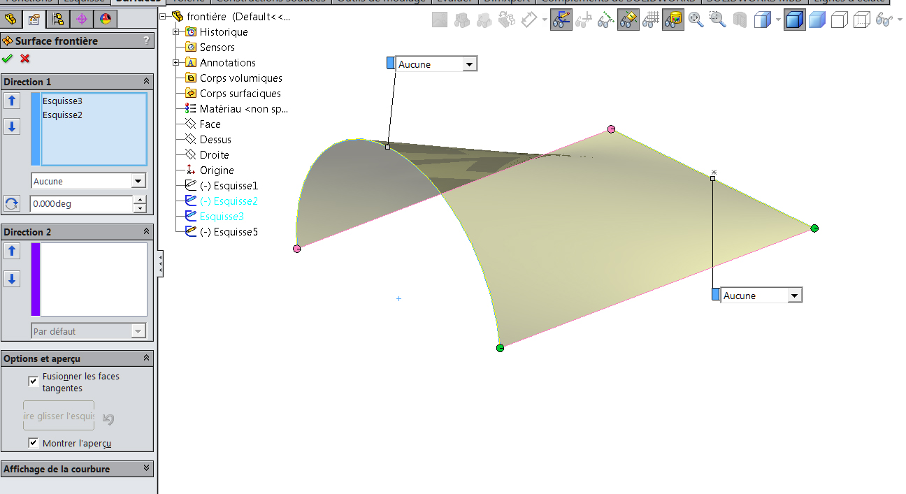 How To Use Boundary Surface Function In Solidwork Grabcad Tutorials