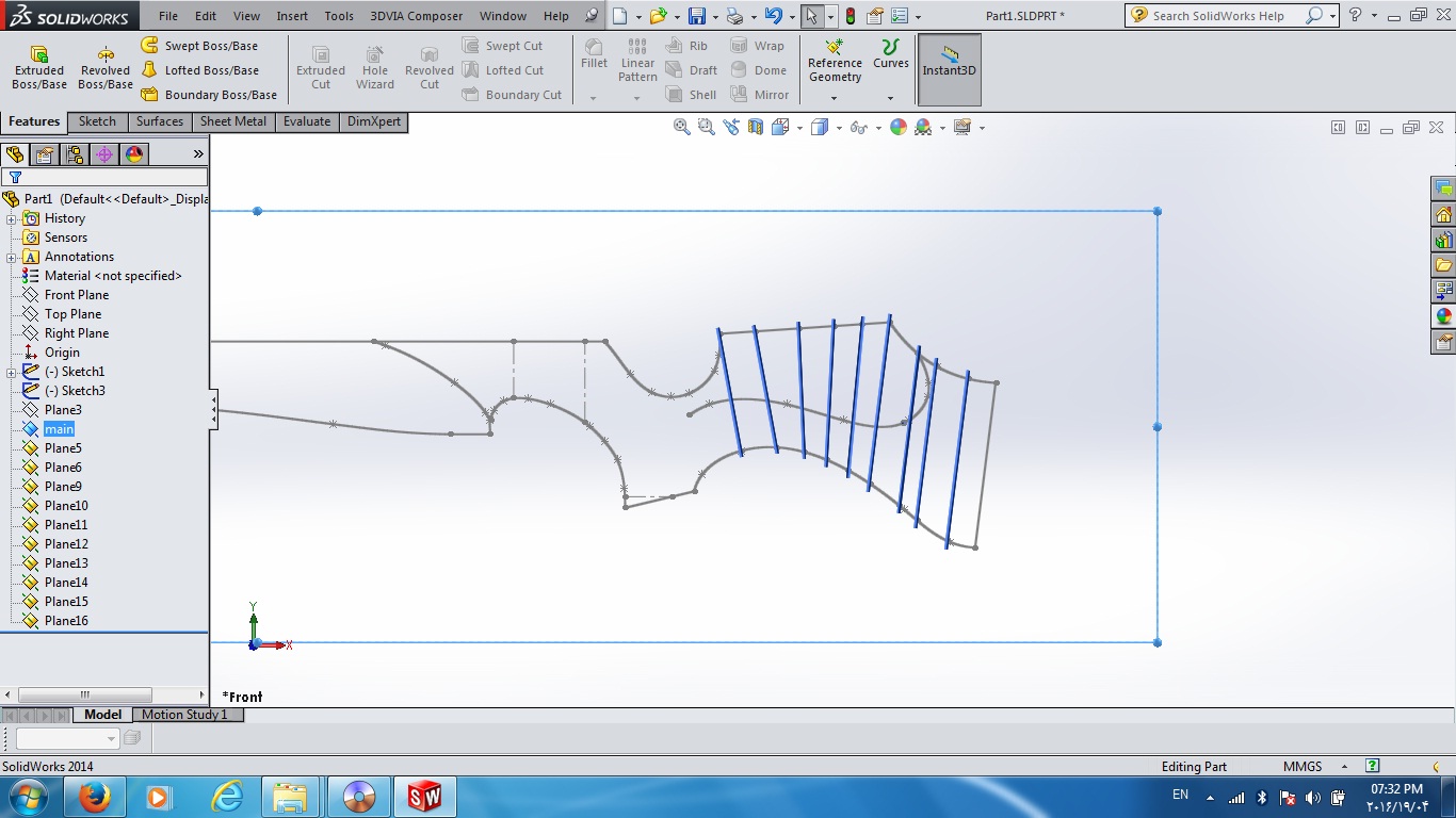 How can I design a gunstock in SW ? | GrabCAD Questions