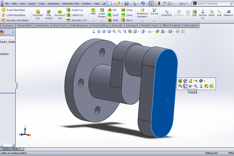Tutorial - Modeling Crank Shaft in SolidWorks? - GrabCAD