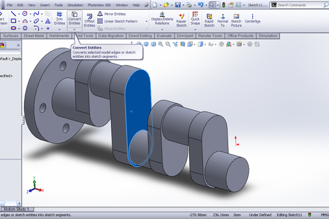 Tutorial - Modeling Crank Shaft in SolidWorks? - GrabCAD