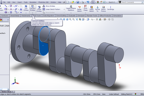 Tutorial - Modeling Crank Shaft in SolidWorks? - GrabCAD