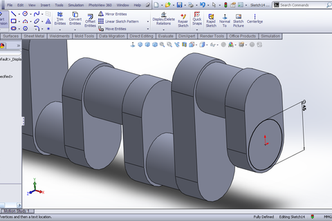 Tutorial - Modeling Crank Shaft in SolidWorks? - GrabCAD