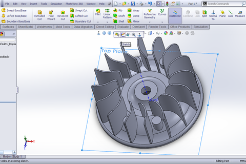 Tutorial - Modeling Flywheel in SolidWorks? - GrabCAD