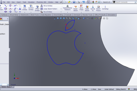 Tutorial - Modeling Apple 3D logo in SolidWorks? - GrabCAD