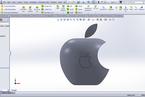 Tutorial - Modeling Apple 3D logo in SolidWorks? - GrabCAD