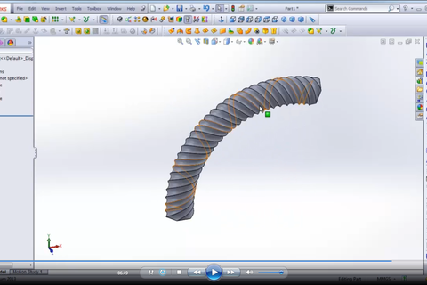 SolidWorks for beginer: Sweep - GrabCAD
