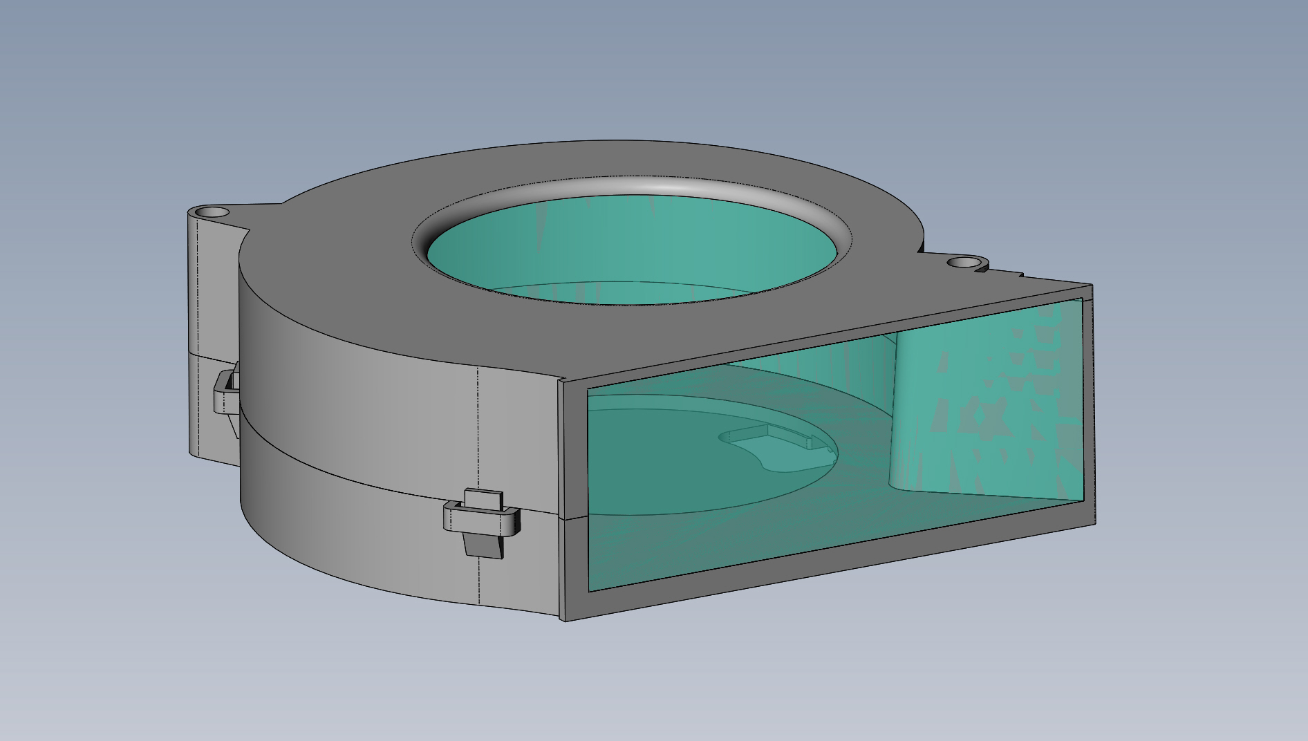 How to get internal volume of an centrifugal Fan Model . | GrabCAD ...