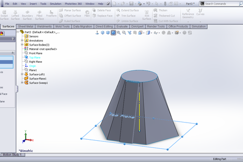 Tutorial - Modeling Lamp shade in SolidWorks method 1? - GrabCAD