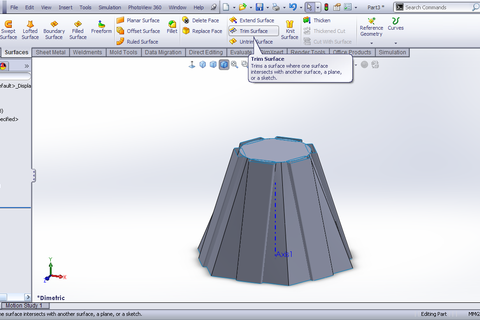 Tutorial - Modeling Lamp shade in SolidWorks method 1? - GrabCAD