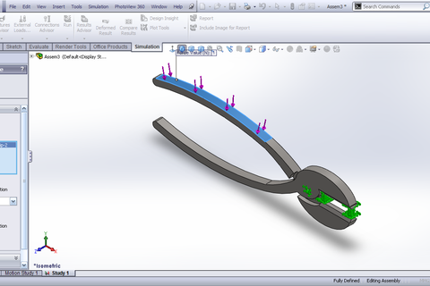 Tutorial - Simulation of Vice Grip in SolidWorks? - GrabCAD