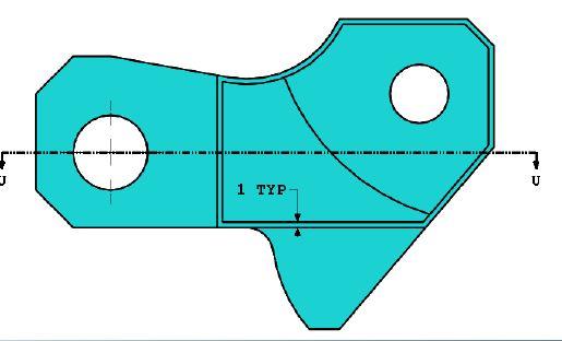What is the meaning of "1 TYP"dimension in the below figure - GrabCAD