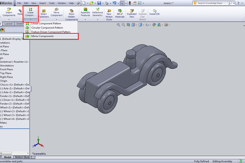 How to mirror assemblies in SolidWorks? - GrabCAD