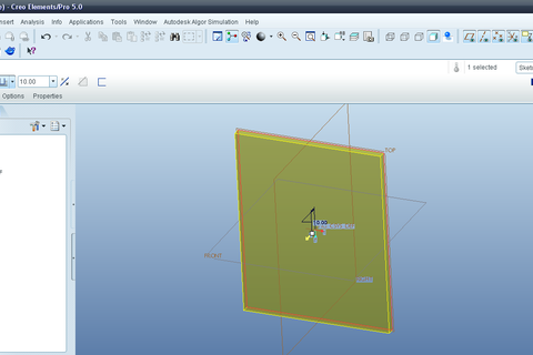 Tutorial - Modeling support bracket in Creo Element/Pro aka Pro ...