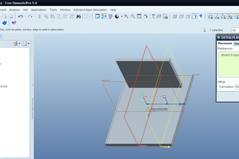 Tutorial - Modeling support bracket in Creo Element/Pro aka Pro ...