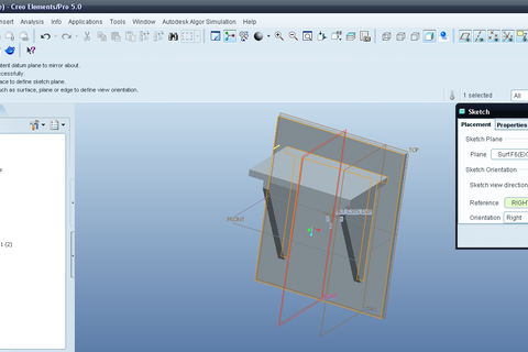 Tutorial - Modeling support bracket in Creo Element/Pro aka Pro ...