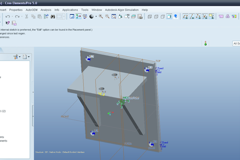 Tutorial - Analysis of Bracket in Mechanica? - GrabCAD
