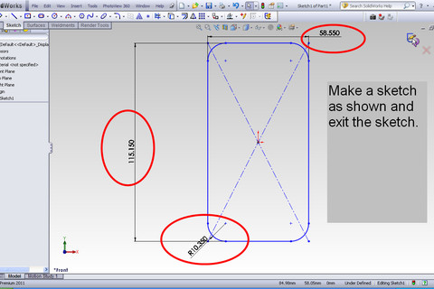 Tutorial: Modeling iPhone 4S in Solidworks-Part-1 - GrabCAD