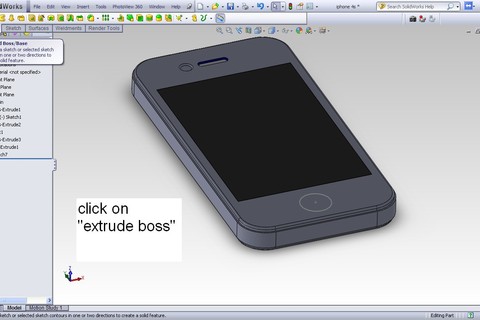 Tutorial: Modeling iPhone 4S in Solidworks-Part-2 - GrabCAD