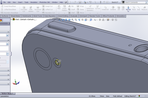 Tutorial - Making iPhone 4s in SolidWorks Part 4? - GrabCAD