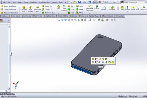 Tutorial - Making iPhone 4s in SolidWorks Part 4? - GrabCAD