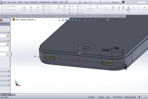 Tutorial - Making iPhone 4s in SolidWorks Part 4? - GrabCAD