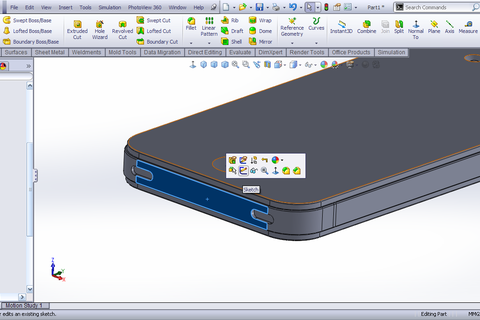 Tutorial - Making iPhone 4s in SolidWorks Part 4? - GrabCAD
