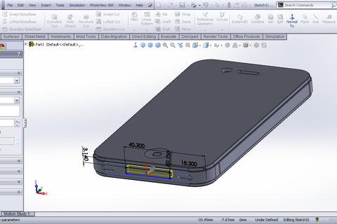 Tutorial - Making iPhone 4s in SolidWorks Part 4? - GrabCAD