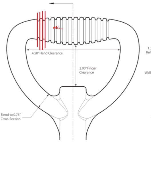 How to make a textured grip in Solidworks? (see picture) | GrabCAD ...