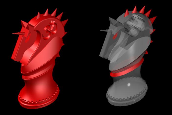 chess knight - AutoCAD - 3D CAD model - GrabCAD