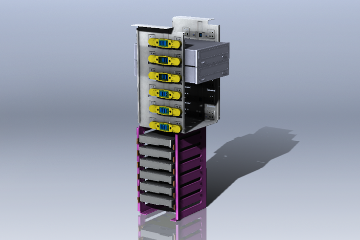 HDD rack with optical drive rack - STEP / IGES, SOLIDWORKS - 3D CAD ...