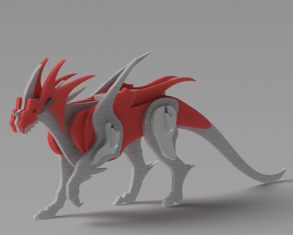 Dragon WoodCraft - AutoCAD, STL, STEP / IGES, SOLIDWORKS - 3D CAD model ...