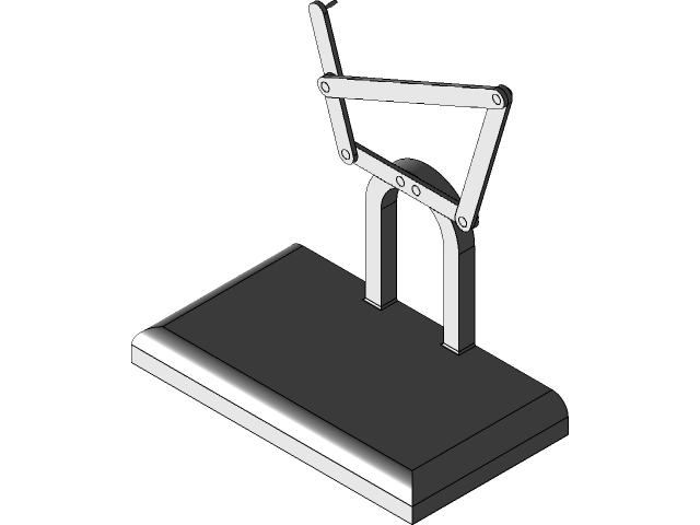 Crank-Rocker Four Bar Link Mechanism | 3D CAD Model Library | GrabCAD