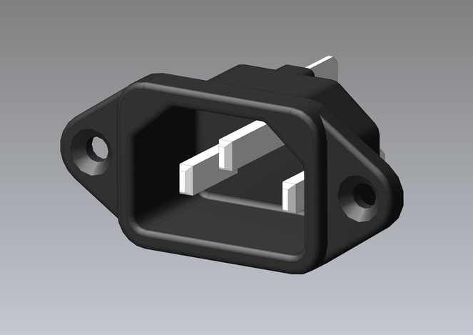 UK 3 Pin Kettle Lead Socket