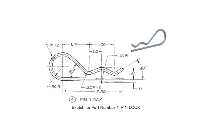 pin lock | 3D CAD Model Library | GrabCAD