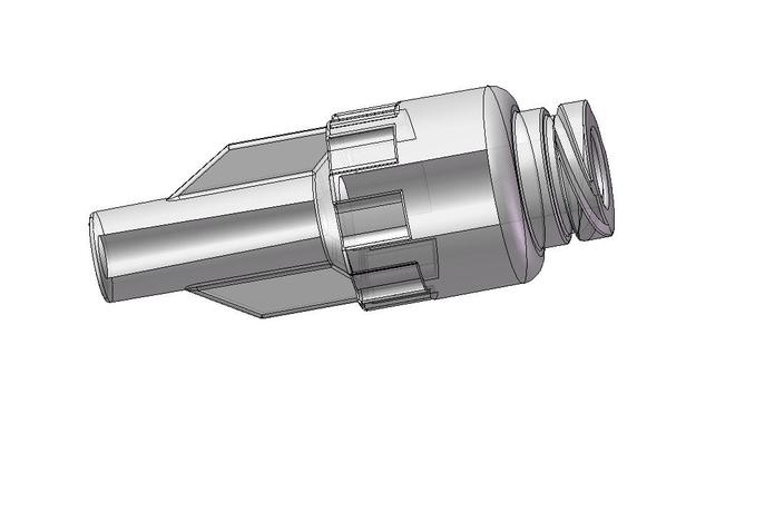 Luer Valve Connector - Pro/Engineer Wildfire, STL, STEP / IGES ...