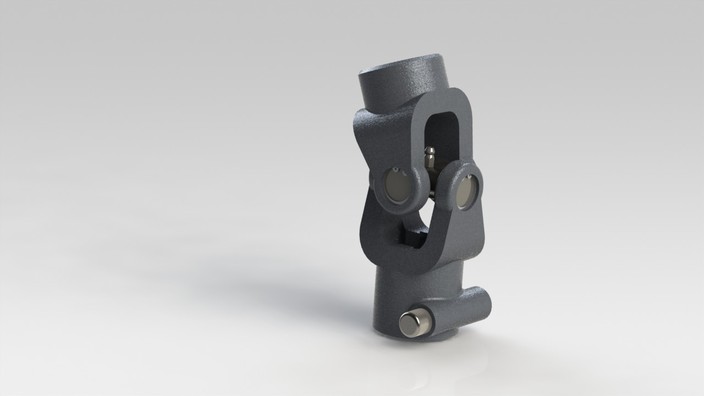 Cardan Joint Stl Step Iges Solidworks 3d Cad Model Grabcad