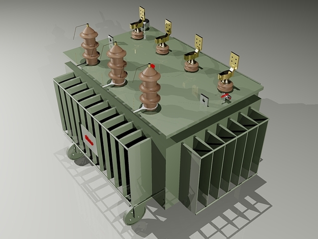 3 Phase Electrical Power Transformer ONAN 20/0.4 kV - - 3D CAD model ...