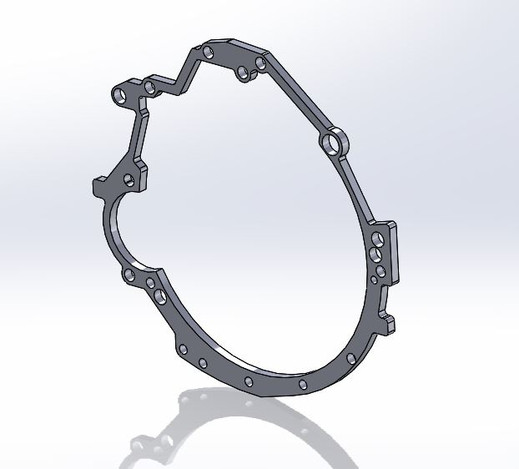 01E Audi transmission bolt pattern - STEP / IGES, SOLIDWORKS - 3D CAD ...