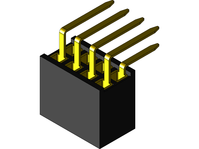 PBD1.27 connectors | 3D CAD Model Library | GrabCAD